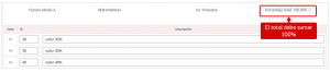 ¿Cómo ajustar las ponderaciones de nota? – Ayuda WebClass