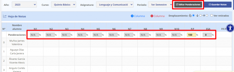 Notas Versión 2 (V2) – Ayuda WebClass